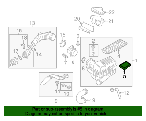 1K0-129-620-L - Air Filter 2005-2015 Volkswagen | AutoNationParts.com