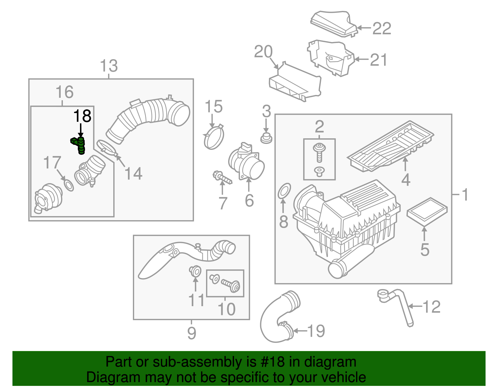 2009-2014 Volkswagen Engine Air Intake Hose Adapter 5N0-906-391 | OEM ...