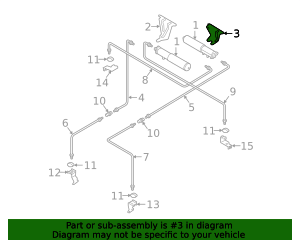 8W0-616-839 - Tank Mount Bracket 2019-2023 Audi | Audi OEM Parts