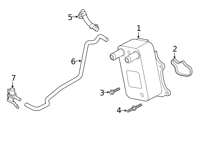 2015-2020 Ford Oil Cooler FL3Z-6A642-A | TascaParts.com