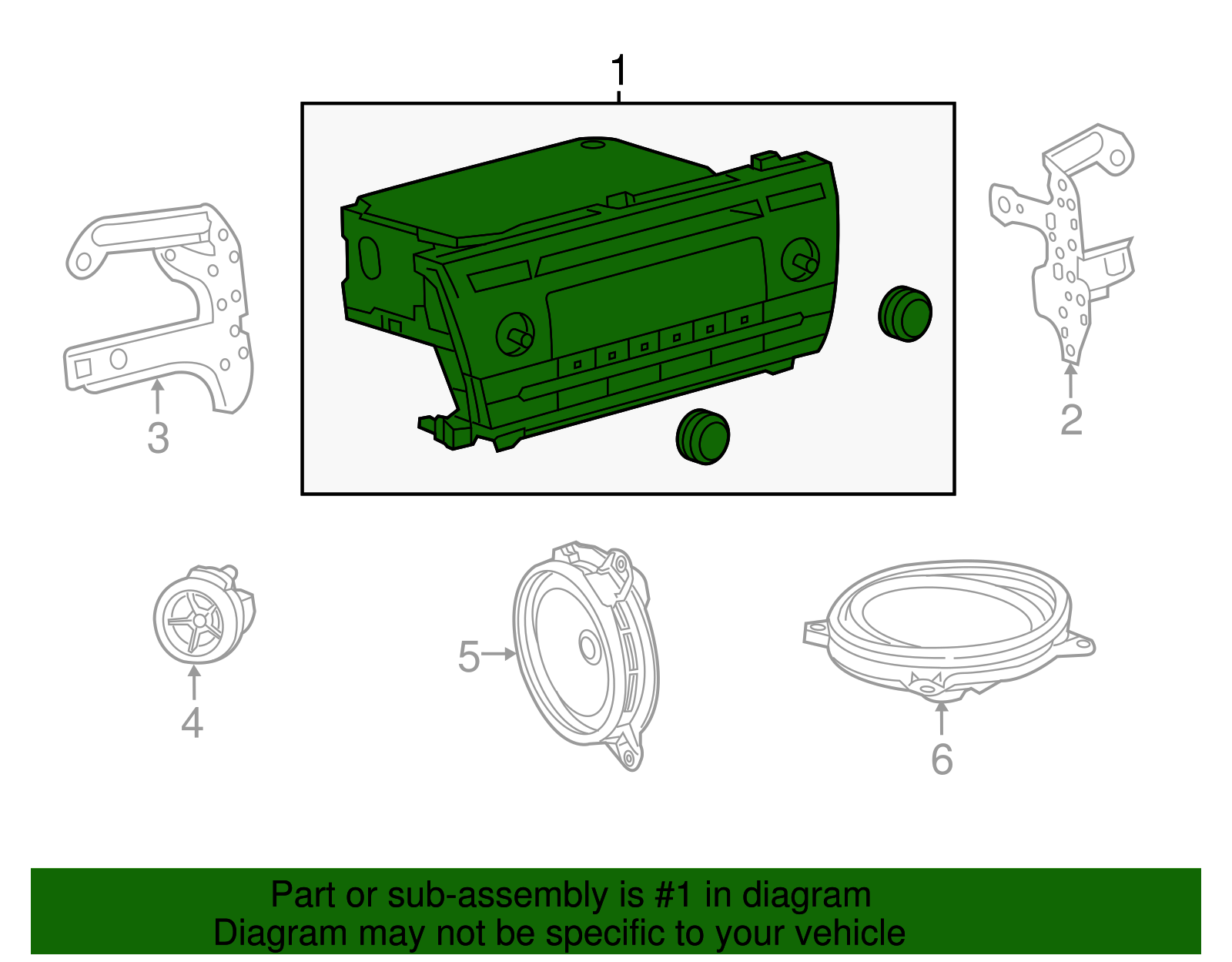 2015 Toyota Corolla Am/fm Cd 86140-02050 | Ourisman Toyota Parts