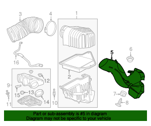 2011-2020 Mopar Air Duct 04861736AB | Mopar Parts Canada