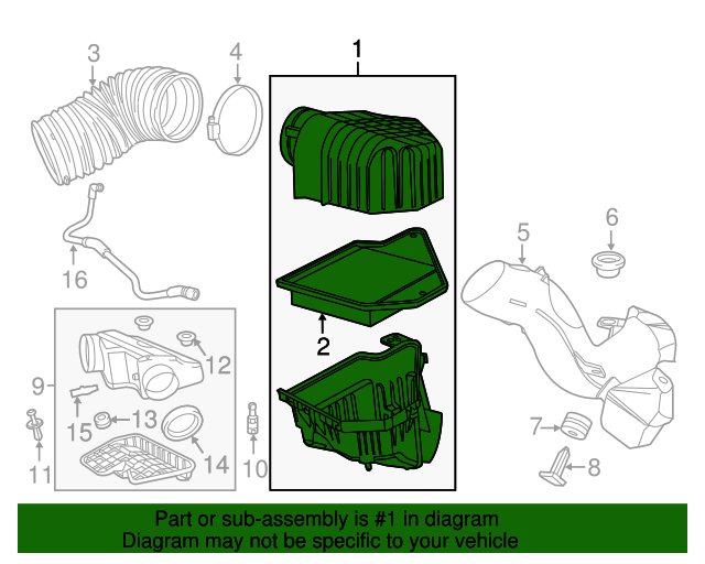 2011-2020 Mopar Air Cleaner 4861729AB | TascaParts.com