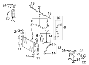25411-3X650 - Radiator Coolant Hose 2011-2017 Hyundai | AutoNationParts.com