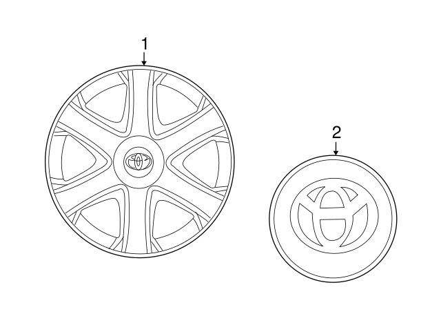 4262102101 - Wheel Cover 2009-2010 Toyota Matrix | AutoNationParts.com