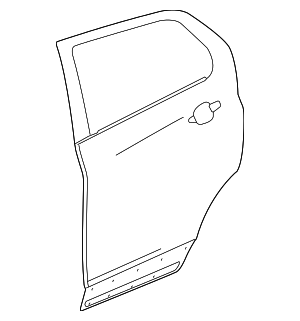 2018-2024 Chevrolet Equinox Rear Passenger Side Door Outer Panel ...