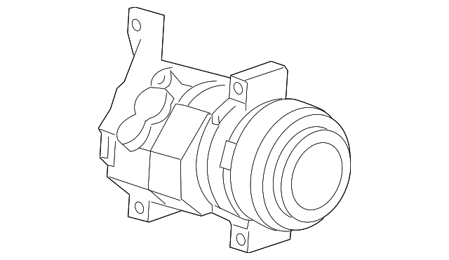 2003-2011 GM Air Conditioning Compressor and Clutch Assembly 25891791 ...
