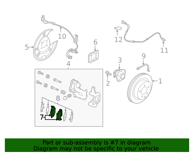 D4060-6CA2B - Brake Pads 2019-2024 Nissan | Nissan Parts & Accessories ...