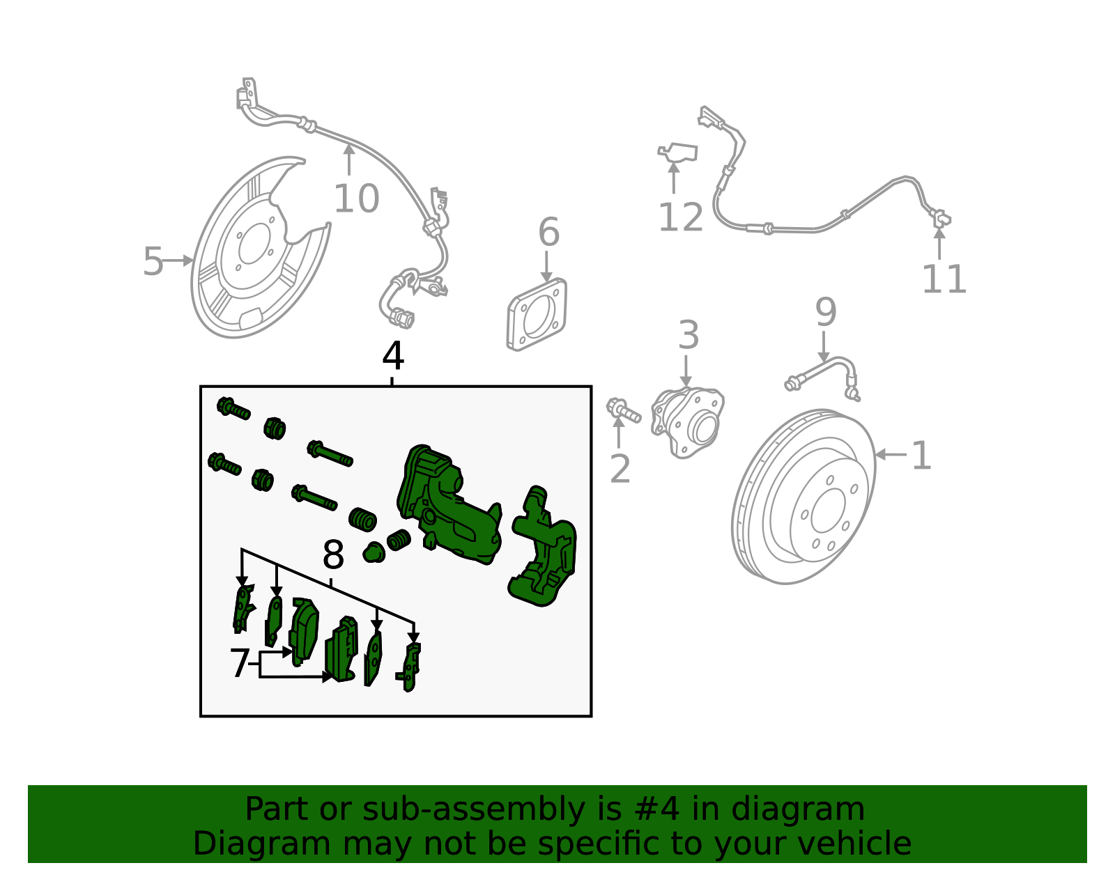 2019-2025 Nissan Disc Brake Caliper D4000-6CA3B | Parts for Nissans