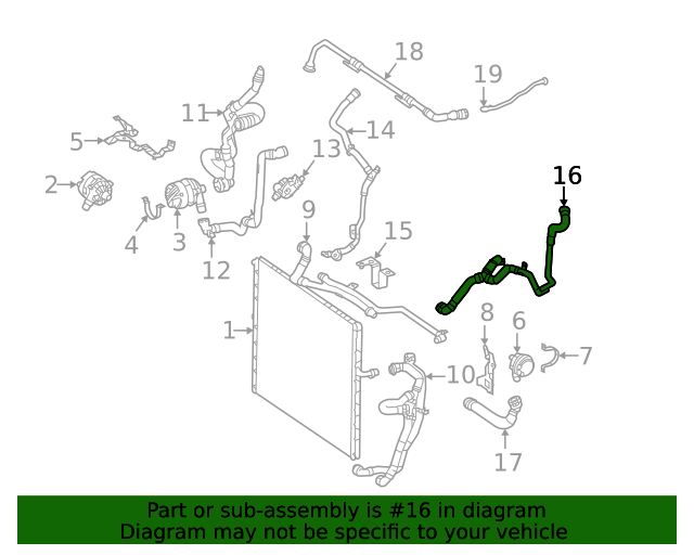 167-501-84-00 - Hose & Tube Assembly 2021-2024 Mercedes-Benz ...