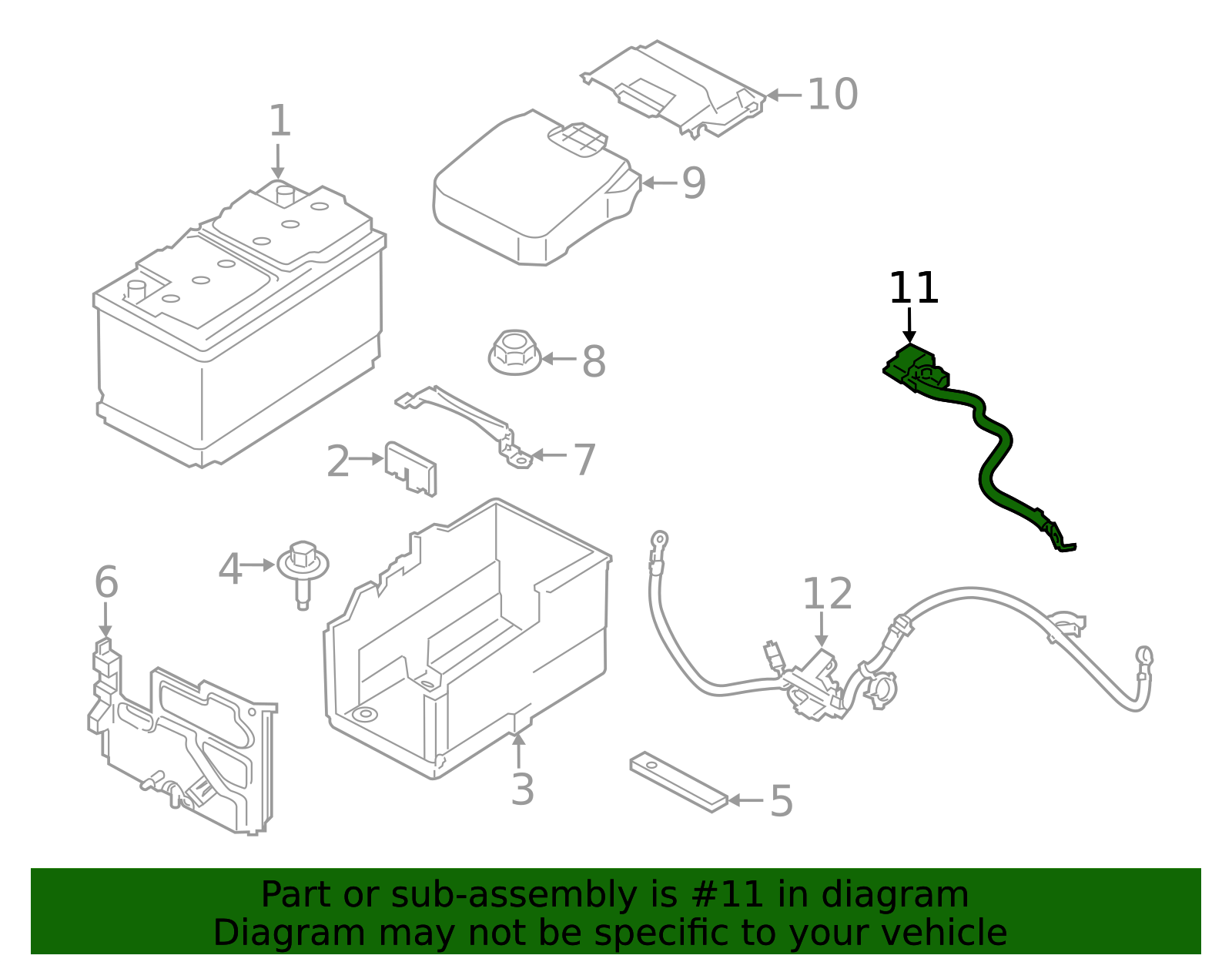 2018-2023 Ford Transit Connect Negative Cable KV6Z-10C679-D | Ford OEM ...