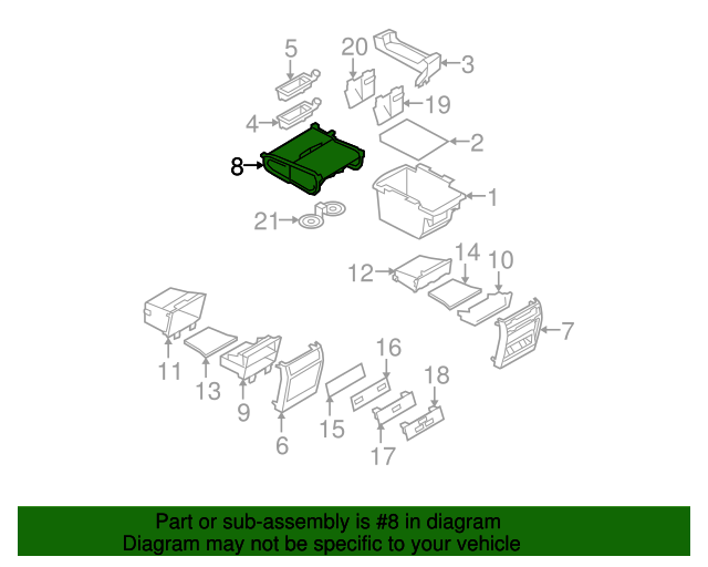 2007-2014 BMW Cup Holder 51-16-6-954-943 | BMWPartsDirect.com