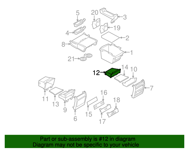 Genuine BMW 51-16-6-973-519 | Rear Compartment | FREE Shipping on Most ...