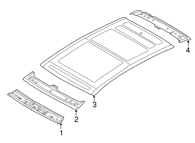 2018-2020 Hyundai Elantra GT Roof Reinforced 67114-G3050 | OEM Parts Online