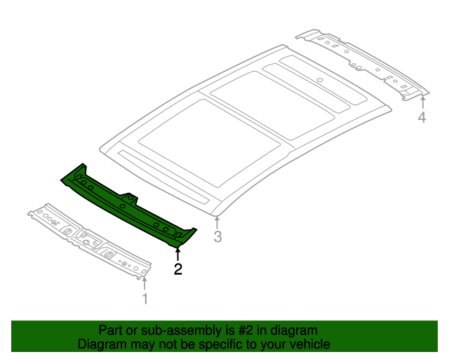 2018-2020 Hyundai Elantra GT Roof Reinforced 67114-G3050 | OEM Parts Online