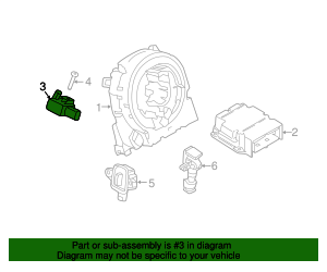 2015-2024 Porsche Macan Ft Impact Sensor PAB-959-652 | Sunset Porsche Parts