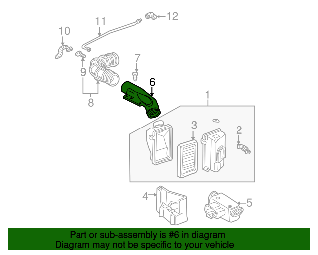 1995-1997 GM Duct Asm Inter Air Int 24506058 | TascaParts.com