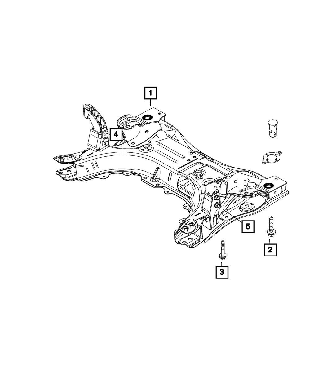 2022-2025 Jeep Compass Front Suspension Cross-Member 68453586AD | My ...