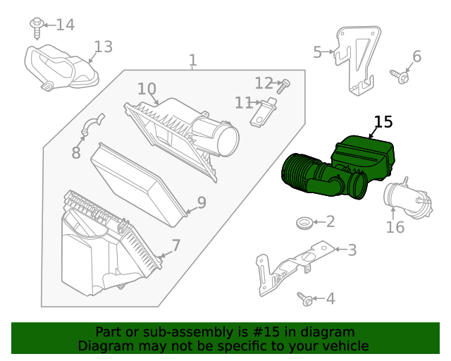 LC3Z-9B659-A - Air Inlet Duct 2020-2022 Ford | AutoNationParts.com