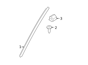 Genuine BMW 07-12-9-904-213 | Pillar Molding Retainer | FREE Shipping ...