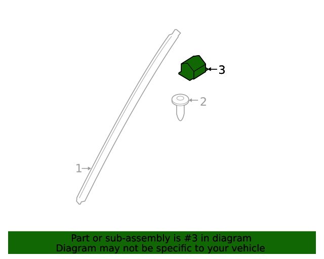 Genuine BMW 07-12-9-904-213 | Pillar Molding Retainer | FREE Shipping ...