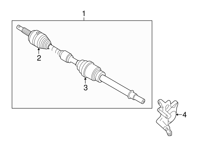 2013-2018 Nissan Altima Axle Assembly - Passenger Side (RH) 39100-3NT0A ...