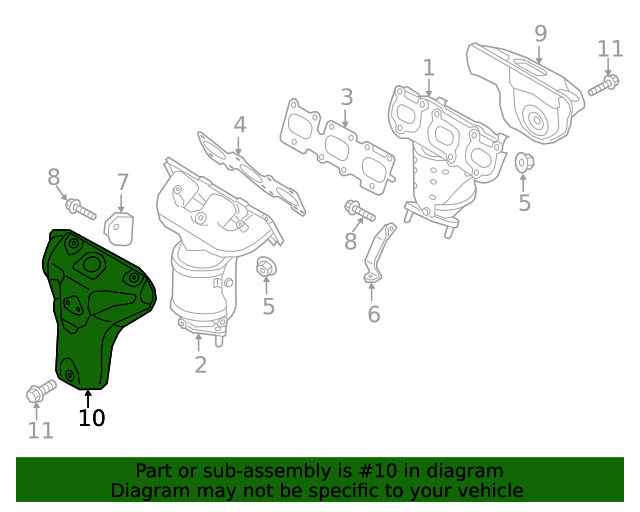 28525-3C730 - Heat Shield 2011-2024 Hyundai | AutoNationParts.com