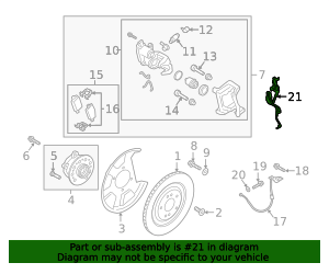 59795-J6001 - Rear Speed Sensor 2019-2020 Kia K900 | Kia.Parts Store