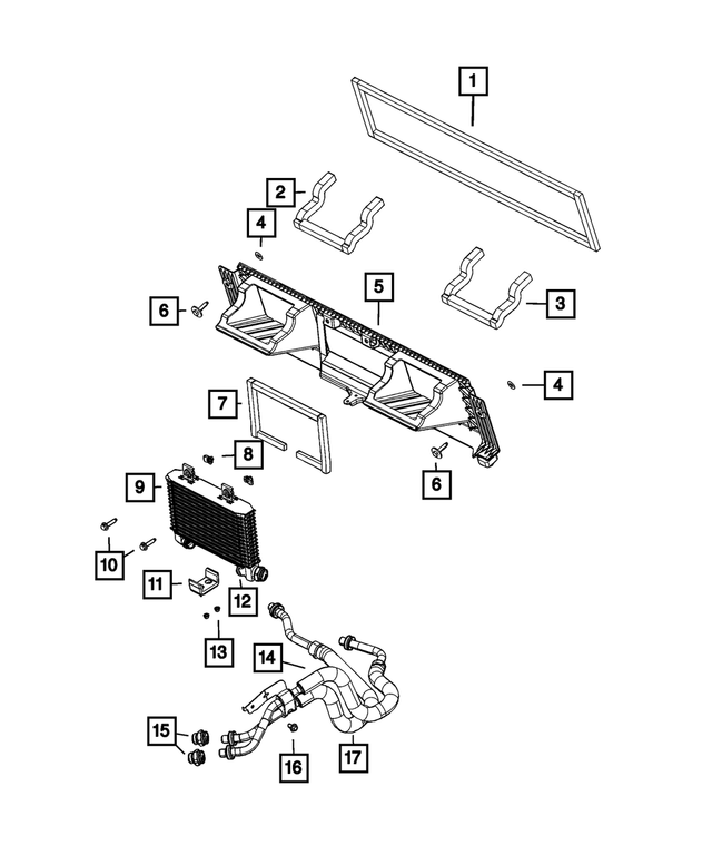 2021-2023 Ram 1500 Radiator Bracket 68443571AA | Mopar Estores