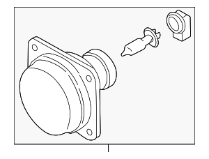 N066-51-680A - Fog Lamp Assembly - 2001-2005 Mazda | Mazda Swag
