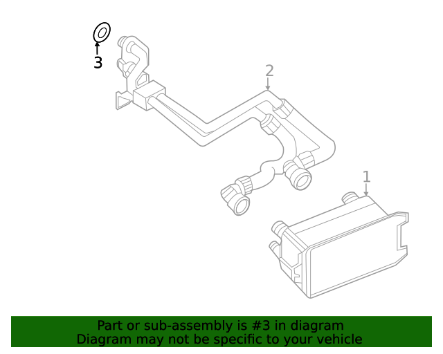 Genuine OEM Hose & Tube Assembly O-Ring Part# LR049457 Fits 2010-2023 ...