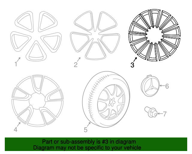 253-401-36-00-7X36 - Amg 5-Twin-Spoke Wheel 50.8 Cm (20 Inch) 2019-2020 ...