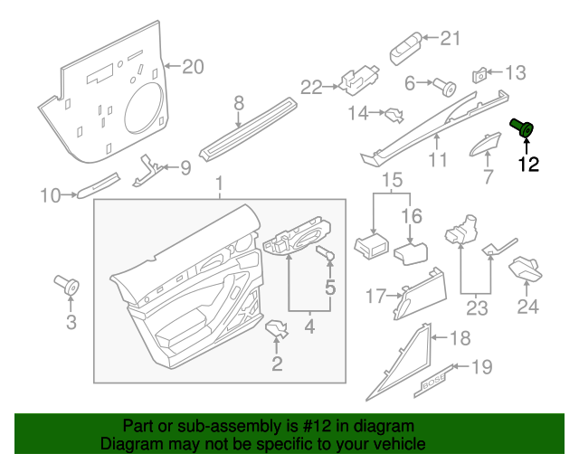 2001-2016 Porsche Trim Molding Screw 999-919-121-09 | Gaudin Porsche Parts
