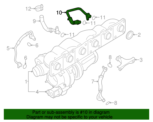 11537583903 - 2010-2019 BMW Engine Coolant Hose (11-53-7-583-903) | BMW ...