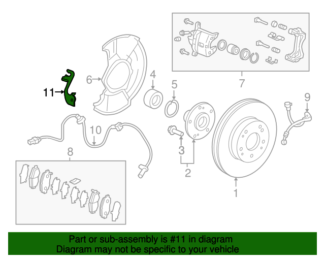 42512-TLA-A00 - Bracket, R Front ABS Harness 2017-2020 Honda CR-V ...