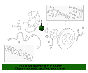 44300-TLA-A51 - OEM NEW Front Right or Left Wheel Hub Bearing Assembly ...