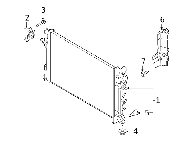 2019-2020 Kia Forte Radiator 25310-J7000 | TascaParts.com