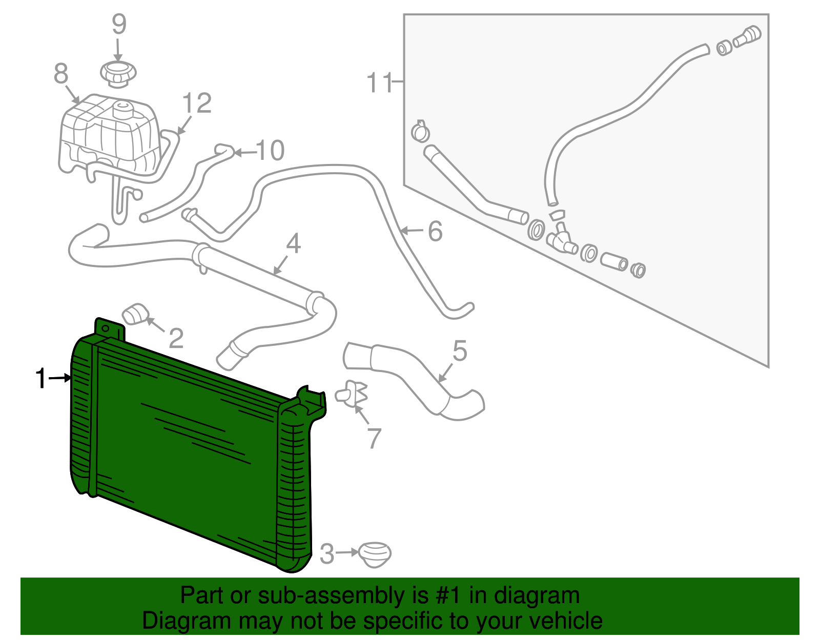 1999-2014 GM Radiator 22840116 GM | GMPartsDirect.com