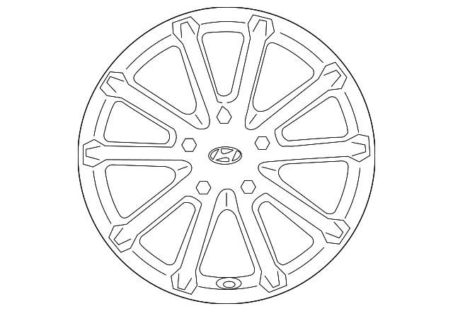 2018-2019 Hyundai Sonata Wheel, Alloy 52910-C2530 | World OEM Parts Hyundai