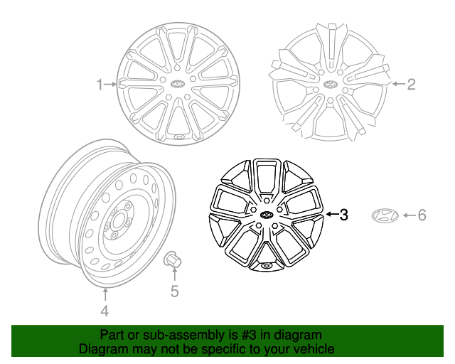 2018-2019 Hyundai Sonata Wheel 52910-C2710 | AutoNationParts.com