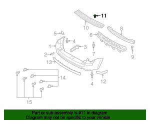 2005-2012 Ford Bumper Cover Screw W706607-S901 | OEM Parts Online