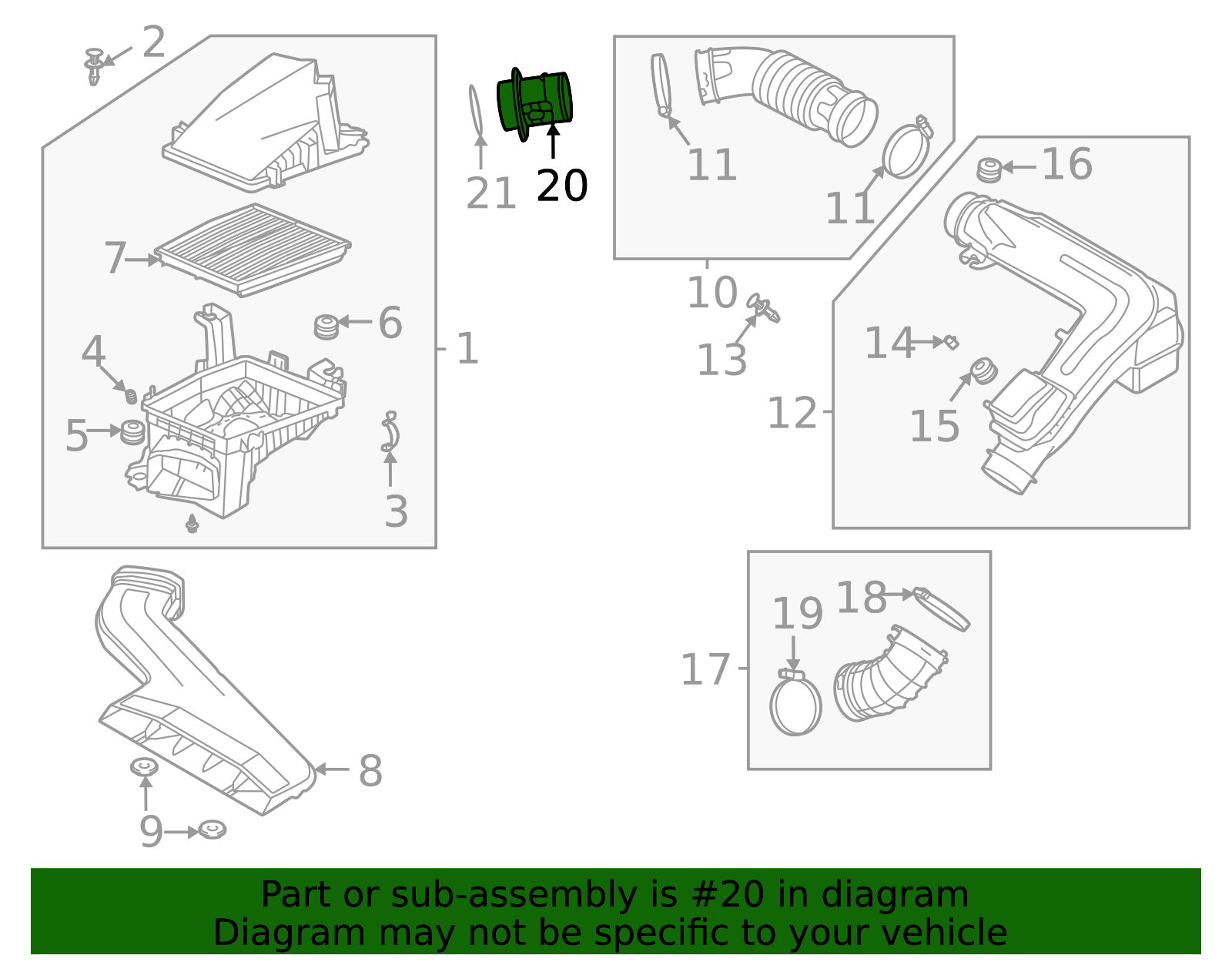 2020-2025 Hyundai Mass Air Flow Sensor 28164-2J600 | OEM Parts Online
