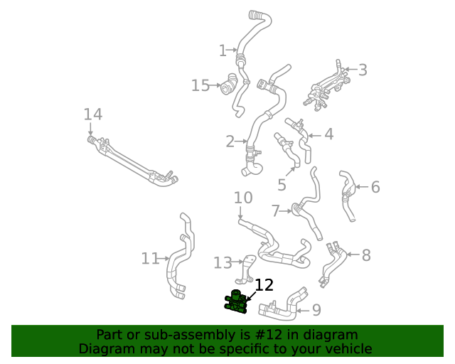 8E0-820-036 - HVAC Heater Control Valve 2012-2022 Audi | AutoNation Parts