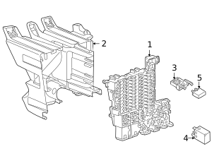 2021-2024 Volkswagen Relay & Fuse Plt 5WA-937-615 | VW Direct Auto Parts