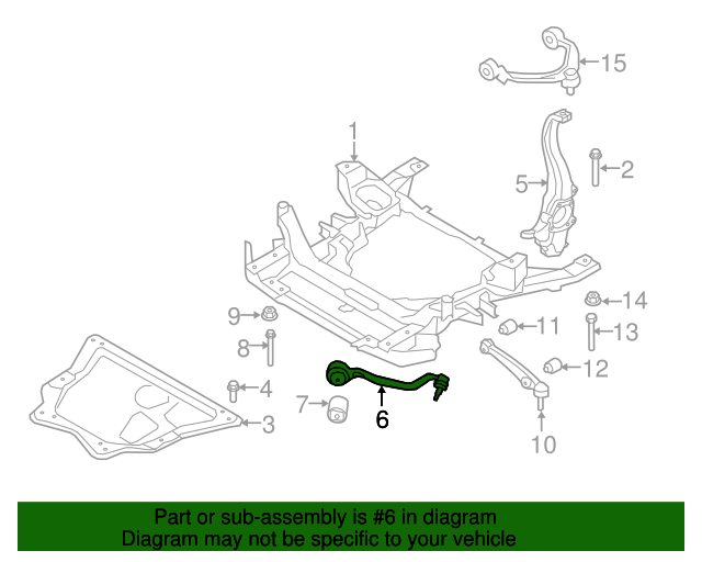 31126851691 - 2014-2019 BMW Ft Lower Control Arm (31-12-6-851-691 ...