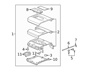 84646204 - Console Armrest - 2019-2024 GM | Findlay Auto Parts