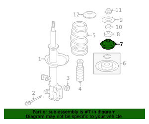 2014-2023 Nissan Strut Mount 54320-5RB0B | TascaParts.com