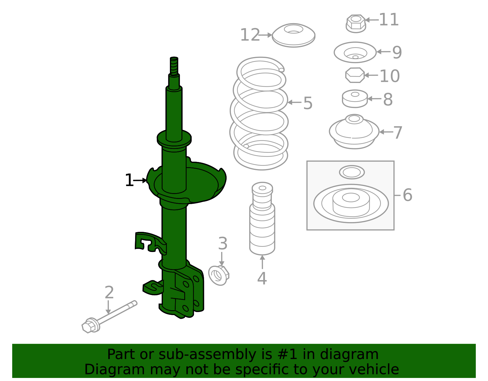 E4303-5EE0B - 2020-2024 Nissan Versa - Strut | Anicra Nissan Parts