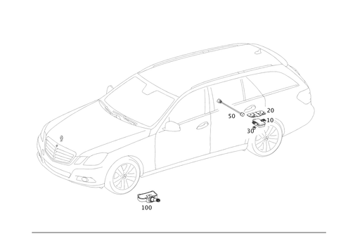 Tire Pressure Monitoring System for 2016 Mercedes-Benz E63 AMG S ...