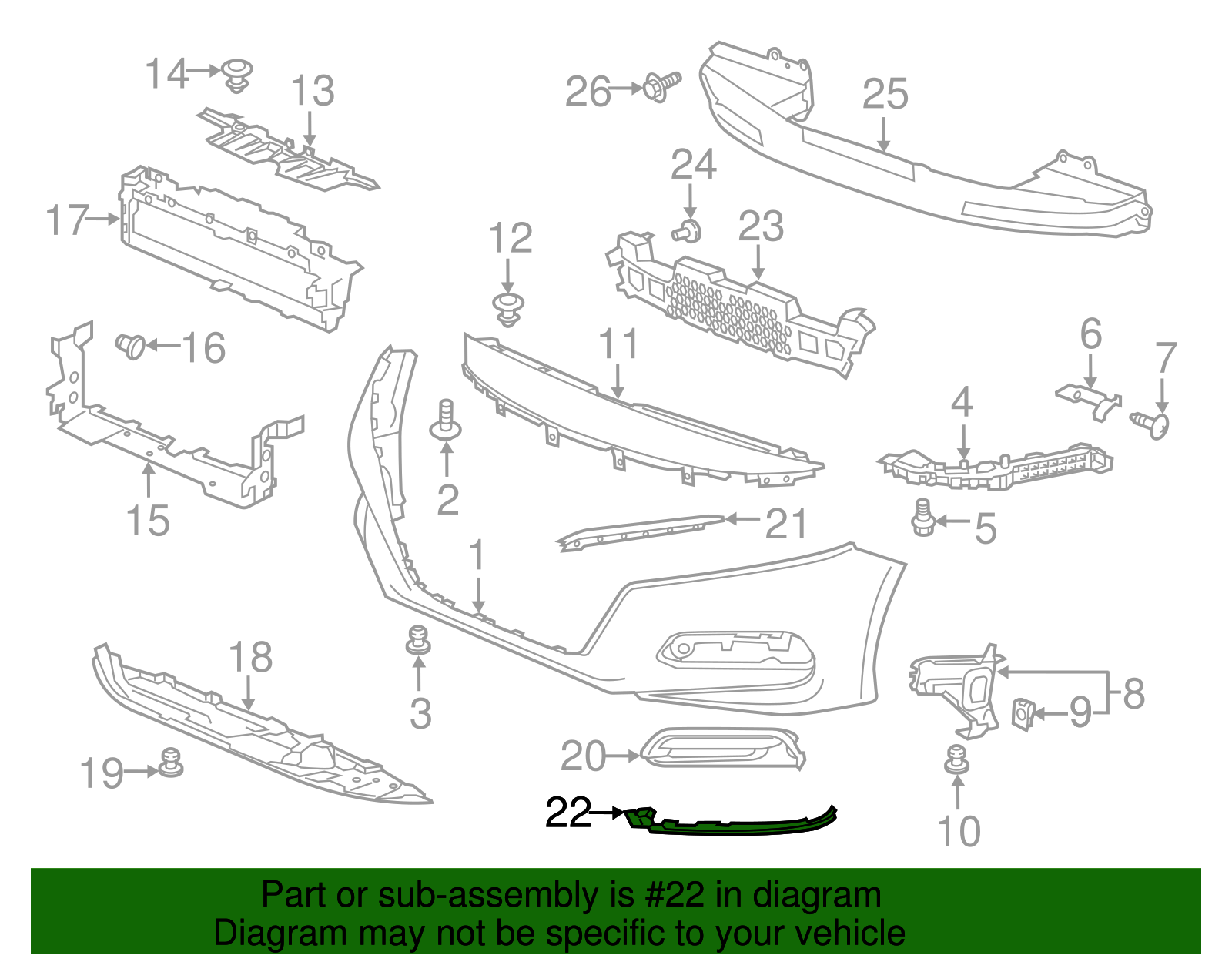2018-2020 Honda Accord 2018-2020 Honda Accord - Lower Molding 71109-TVA ...